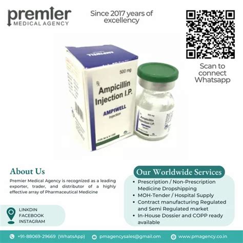 Ampiwell 3 Year Ampicillin Injection Vial Box At ₹ 25piece