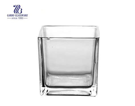 Square Glass Candle Holders For Sale Manufacturer China