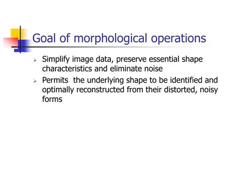 Ppt Mathematical Morphology Set Theoretic Representation For Binary