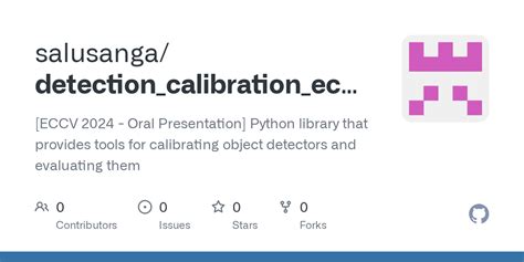 Github Salusangadetectioncalibrationeccv24 Eccv 2024 Oral Presentation Python Library