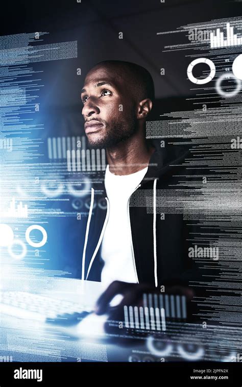 This Counterbug May Do The Trick A Young Male Hacker Cracking A Computer Code In The Dark Stock