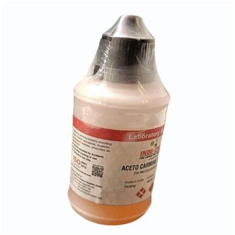 Orange 100ml Indochem Aceto Carmine Solution Liquid At Rs 353bottle