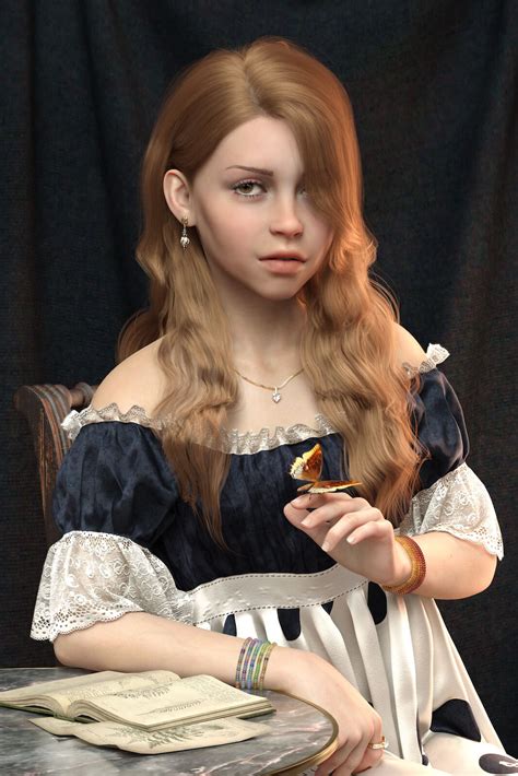 Tanya 3d Render Digital Art By Mjrk