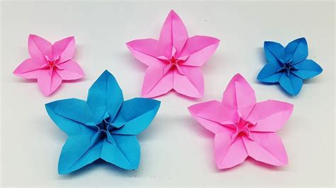 Origami Paper Flowers How To Make Rose Paper Flower Easy Origami