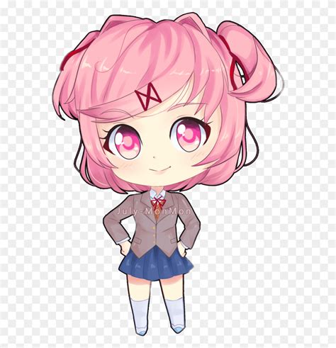 Descargar Png Natsuki Sticker Ddlc Natsuki Chibi Comics Libro Manga