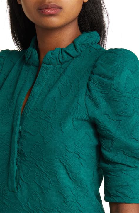 Lilly Pulitzer® Elsey Floral Jacquard Puff Sleeve Dress Nordstrom