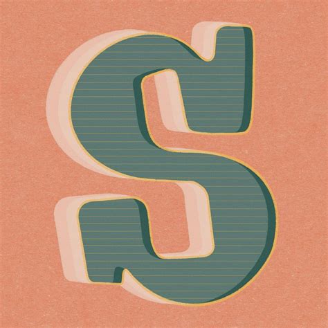 Letter S Typography Creative Hand Lettering Design