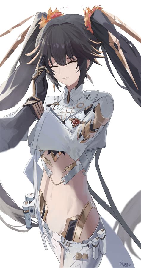 Lucia Commandant And Lucia Pyroath Punishing Gray Raven Drawn By