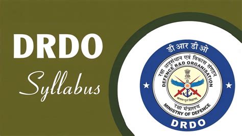 Drdo Syllabus 2025 Check Exam Pattern Post Wise New Syllabus