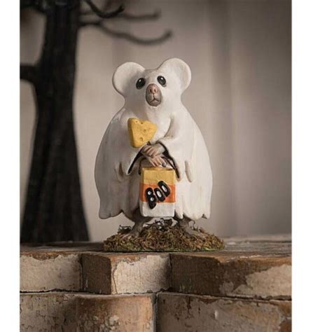 Halloween Ghostie Timmy Polyresin Mouse Boo Cheese Td1201 1 Count Kroger