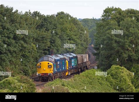 A Pair Of Drs Class 37 Diesel Locomotives Numbers 37087 And 37229