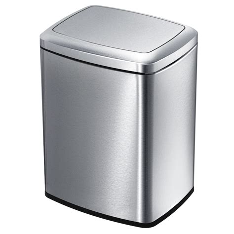 Кошче за боклук с капак Матово сребрист Prh Sf12sm F03 2023 12л Emag Bg