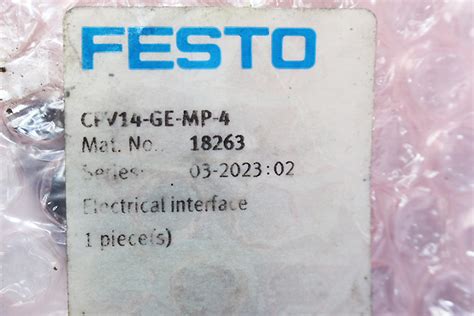 Festo Cpv14 Ge Mp 4 Electrical Interface 18263 Ja Jordan Anwar Est