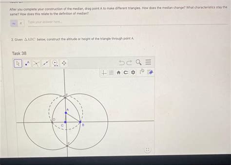 Solved After You Complete Your Construction Of The Median