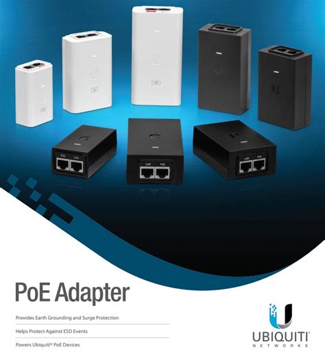 Ubiquiti Poe Injector Poe Injector 24vdc 30w Gigabit Ethernet