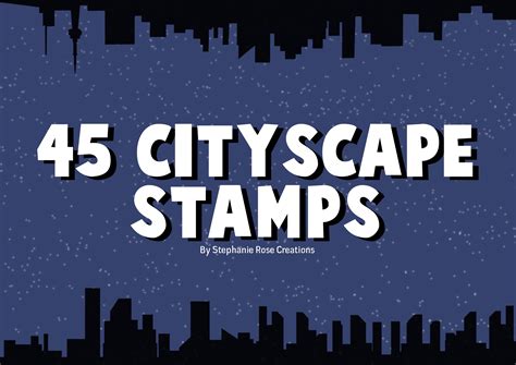 Procreate Cityscape Silhouette Stamps Graphic By Stephanie Rose