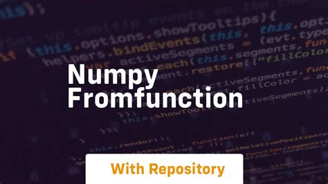 Numpy Fromfunction Youtube