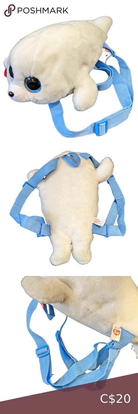 Ty Icy The Seal Plush Backpack 13” Plush Backpack Backpacks Plush