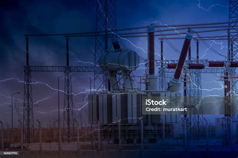 High Voltage Electric Substation Transformers With Lightning Stock