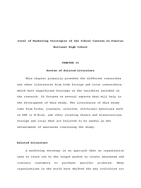 Review Of Related Literature Chapter 2 Pdf