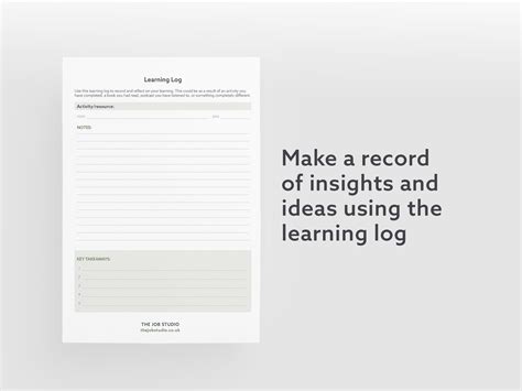 Printable Personal Development Planner Goal Tracker Life Coaching