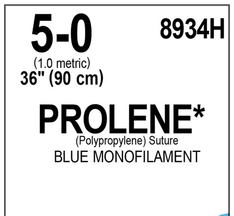 Suture Prolene 50 2xv 5 8934h Box36 Skin Closure Mcfarlane Medical