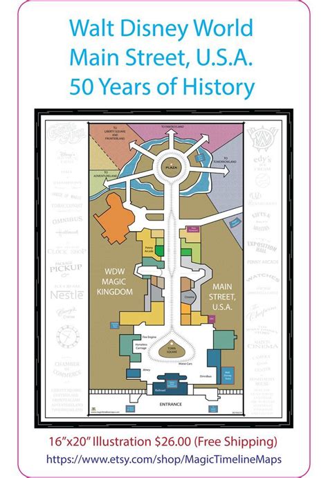 Map Of Main Street Usa Disney World