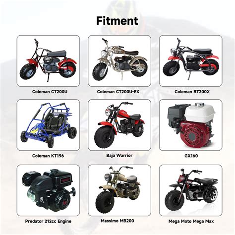 Mini Bike 212 Carburetor Vm22 Carb Kit For Predator