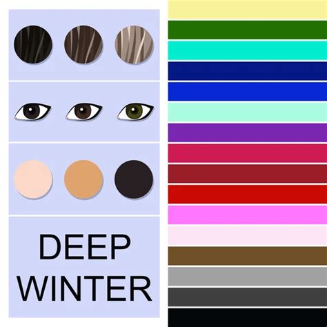 Stock Vector Seasonal Color Analysis Palette For Deep Autumn Type Stock Vector Image By ©drutska