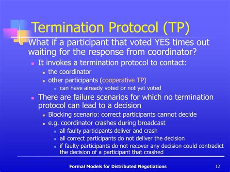 Ppt Formal Models For Distributed Negotiations Commit Protocols