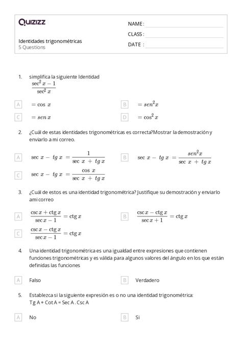 Identidades Trigonométricas