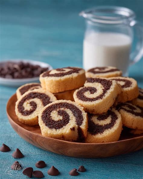 Vanilla Chocolate Swirl Cookies