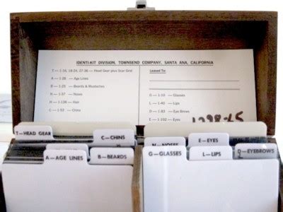 Vintage Identi Kit For Police Identification Of Crimina 149583425