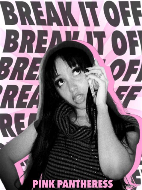 Pink Pantheress Break It Off Poster Pink Pantheress Album Cover