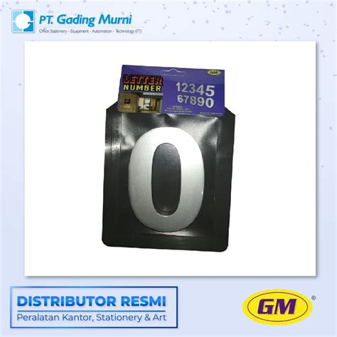 Jual Gm Label Angka 0 Silver
