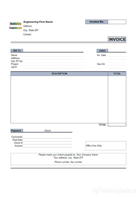 Engineering Invoice Template Artofit