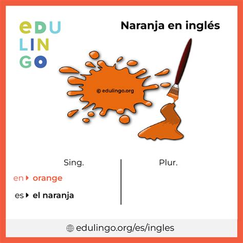 Naranja En Inglés • Escritura Y Pronunciación Con Imágenes