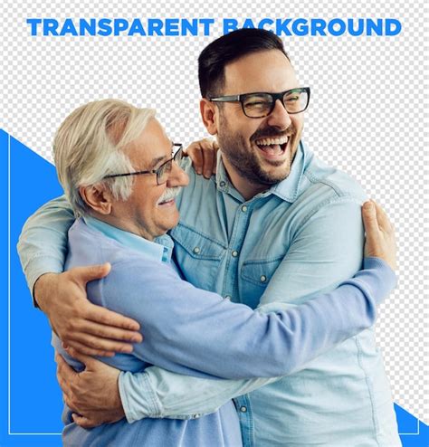 Padre E Hijo Abrazándose En El Día Del Padre Archivo Psd Premium