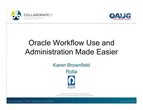 Oracle Workflow Presentation 12345678901 Pdf