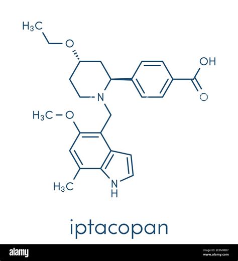 Iptacopan Drug Molecule Skeletal Formula Stock Vector Image And Art Alamy