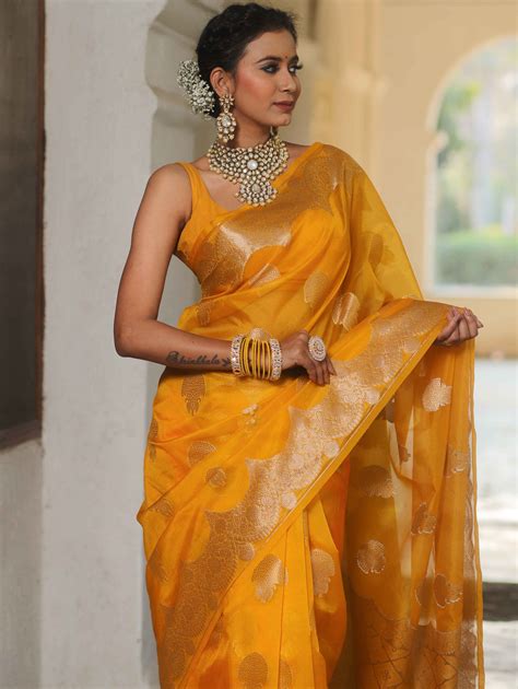 Shop Stunning Yellow Sarees Online At Best Prices