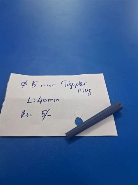 Blue Plastic Tapper Plug Plug Size 1 Inches At Rs 5 Piece In Coimbatore Id 2854799194391