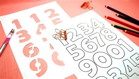 Free 2 Inch Number Stencils Printable With Matching Alphabet