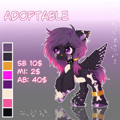 Mlp Gothic Adoptable Ychcommishes