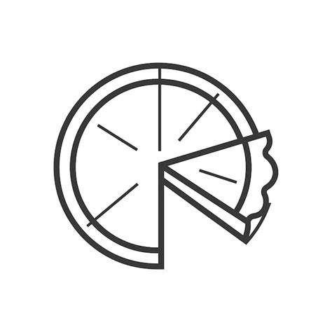 A Slice Missing From A Circular Pie Premium Ai Generated Vector