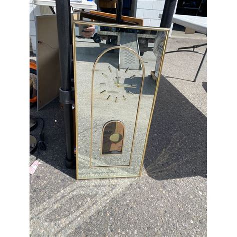 Green Mirrored Clock