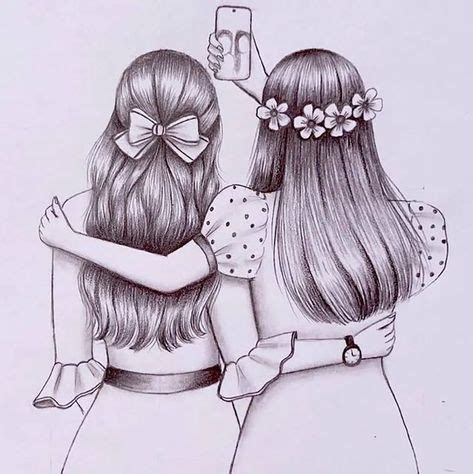 Best Friend Drawings Bff Drawing How To Draw Best Friends Step By