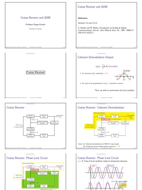Costas Loop Pdf Modulation Electrical Circuits