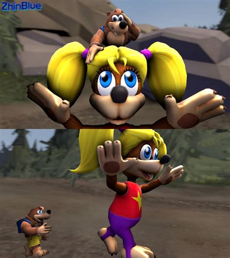 Tiny Banjo With Tooty By Zhinblue On Deviantart