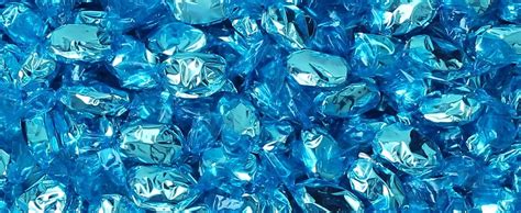 Blue Foil Candy 3 Pounds Bulk Individually Wrapped Hard Candy Classy Blue